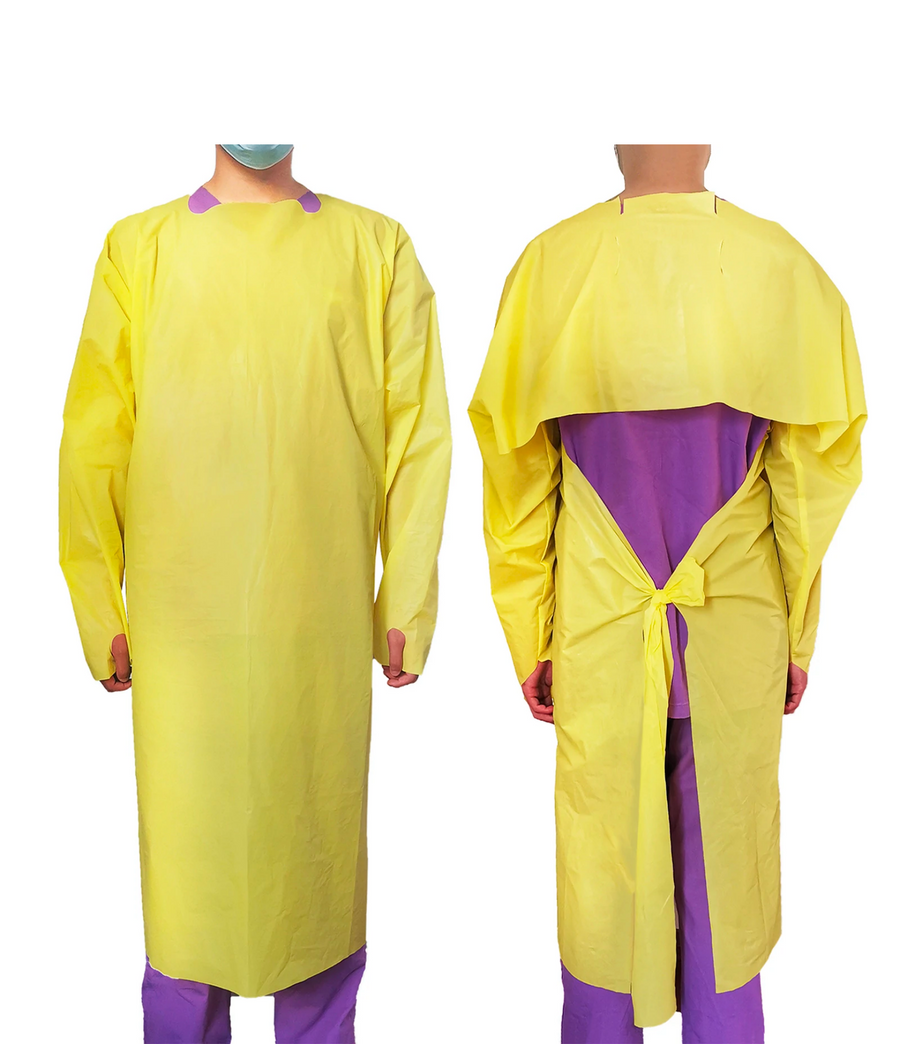 ProtectX | Disposable Isolation Gown FDA 510(k), AAMI Level 3, Yellow
